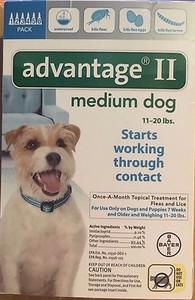 K9 Advantage II 11-20 Flea Lice Medicine for Medium Dogs Pack K-9 6 ...