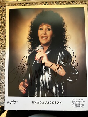 WANDA JACKSON Signed 8X10 Color Hand Signed PHOTO Country music COA | eBay
