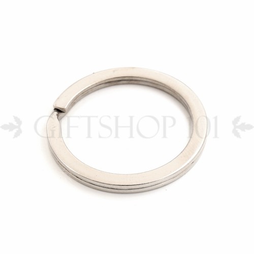 24mm Silver Keychain Split Ring Double Key Ring Finding Metal Loop Dog ...