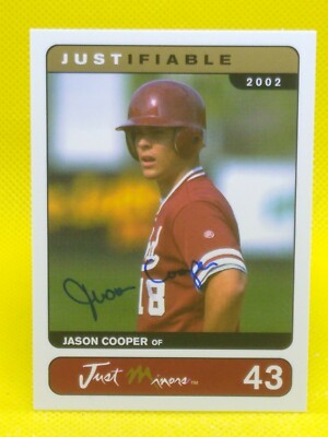 Jason Cooper 2002 Just Minors Justifiable AUTOGRAPH #43 Stanford ...