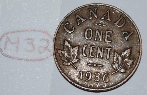 Canada 1936 1 Cent Copper Coin One Canadian Penny Lot #M32 | eBay