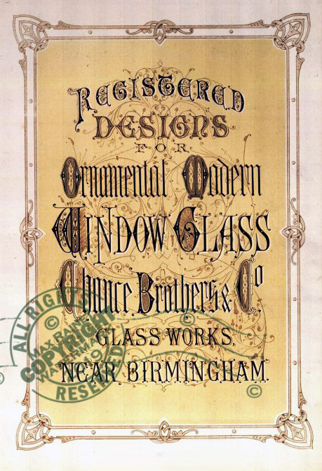 Chance Bros Co (1870) Samples CATALOG Ornamental Stained Window Glass ...