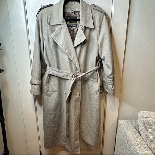 LONDON FOG STONE COLOR WOMENS TRENCH W REMOVABLE THINSULATE LINED ...