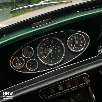 Classic Mini Performance Centre Dash Binnacle, Rev Counter, 3x 52mm ...