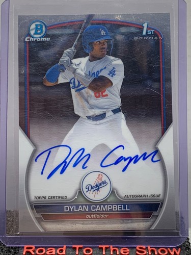 2023 Bowman Chrome Dylan Campbell 1st Auto Autograph Dodgers CDA-DCA | eBay