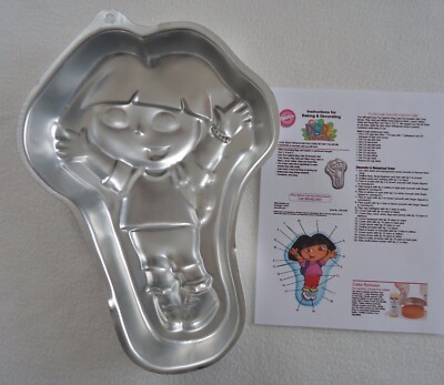 Dora the Explorer Cake Pan Nick Jr Girl Instructions 2105-6300 Wilton ...