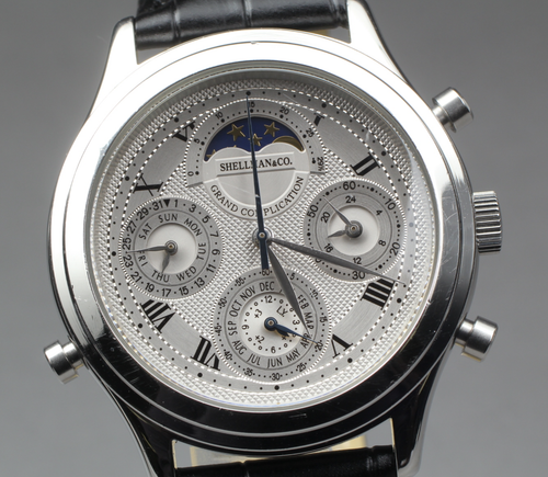 Overhauled SHELLMAN Grand Complication 6770-H25152 TA Men's Quartz ...