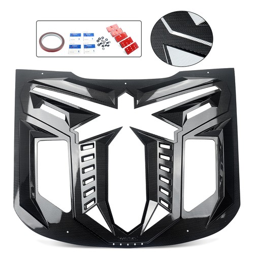 Carbon Look ABS Rear Window Louver For Ford Mustang Black Manba Style ...