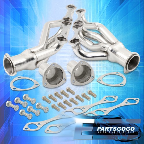For 66-91 Chevy Small Block SBC 265-400 V8 Stainless Exhaust Header ...