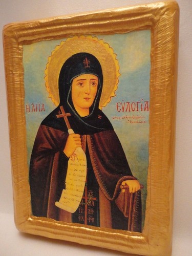 Saint Eulogia Martyr Byzantine Greek Orthodox Religious Icon Art on ...