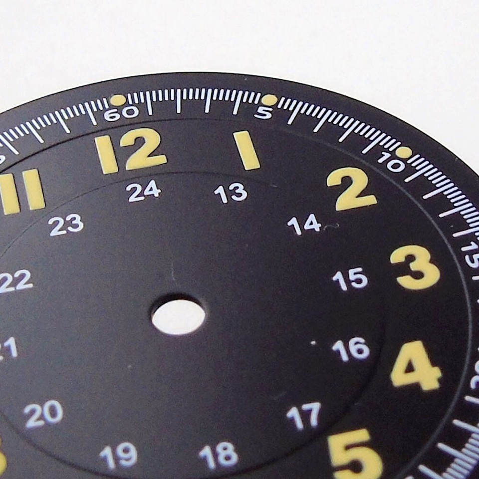 29mm Black Green Luminous Dial Fit Vintage Pilot Style NH35 NH36 2824 ...