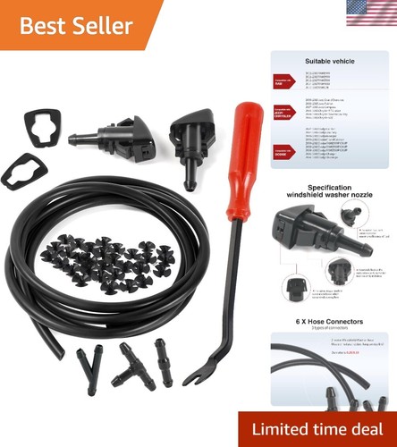 Windshield Washer Nozzles Kit Replacement for Dodge & Chrysler Vehicles ...