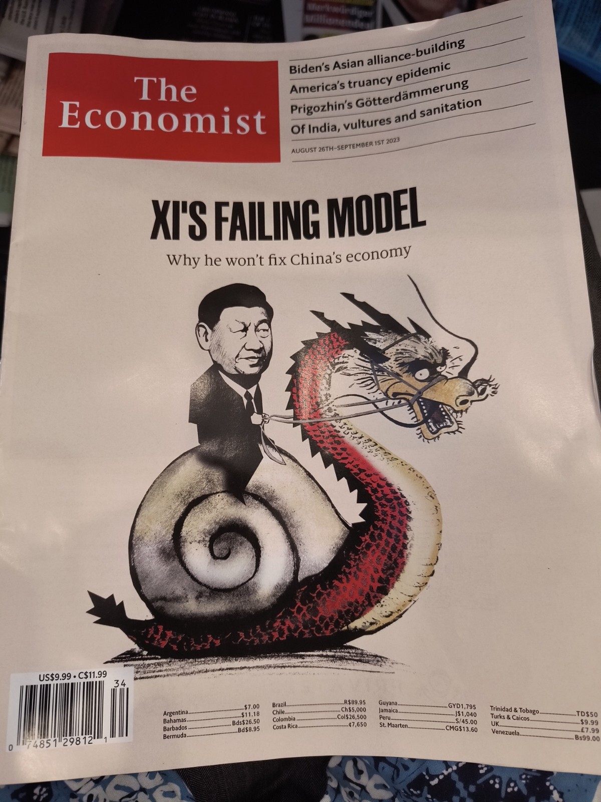 The Economist Magazine August 26th - September 1st 2023 XI"S FAILING ...