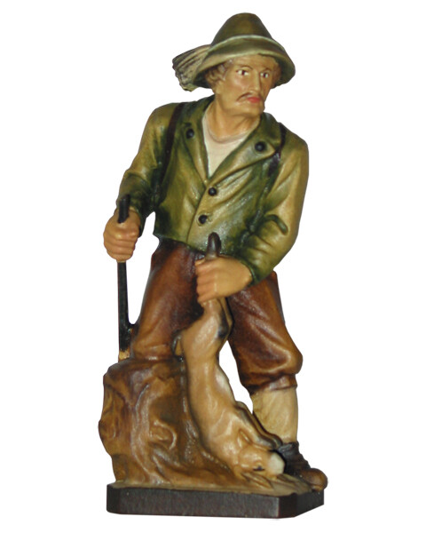 5" Hunter Woodcarving by LEPI Woodcarvings - Beautifully Painted ...