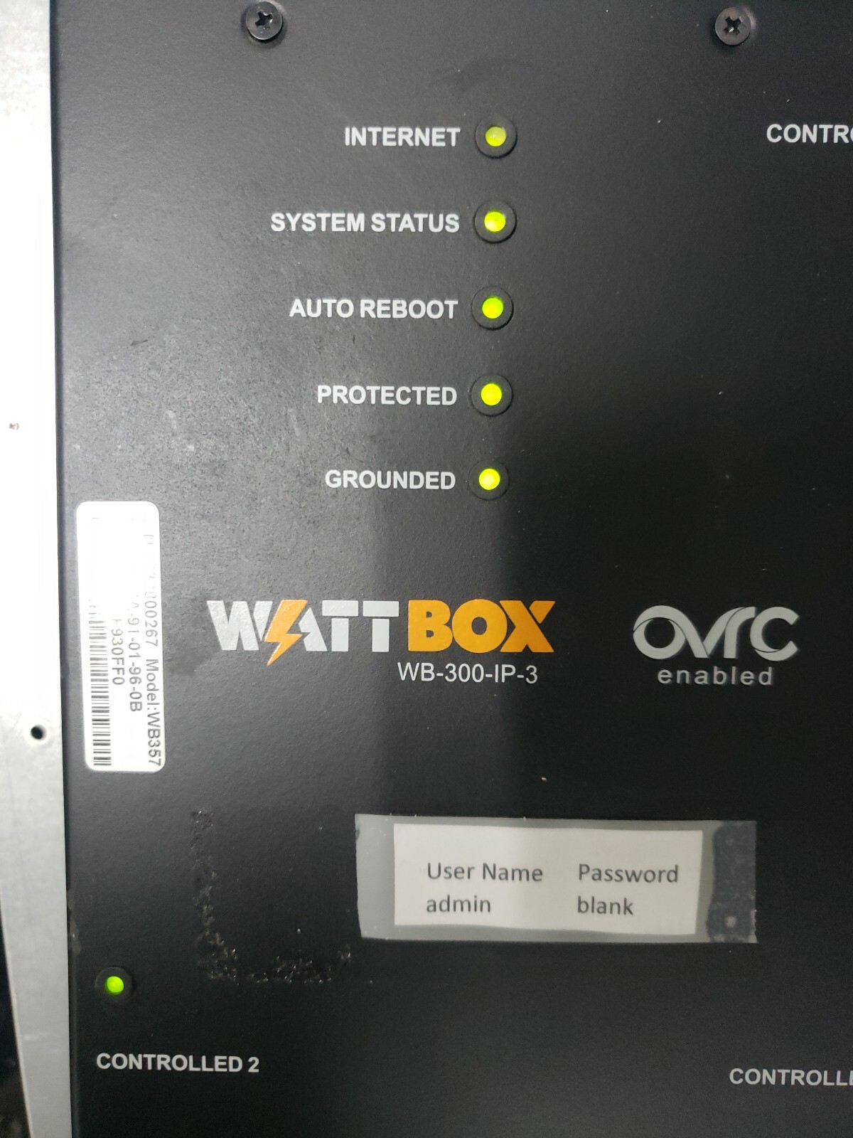 WATTBOX WB-300-IP-3 ~ 3 Outlet IP Controlled Power Conditioner | eBay