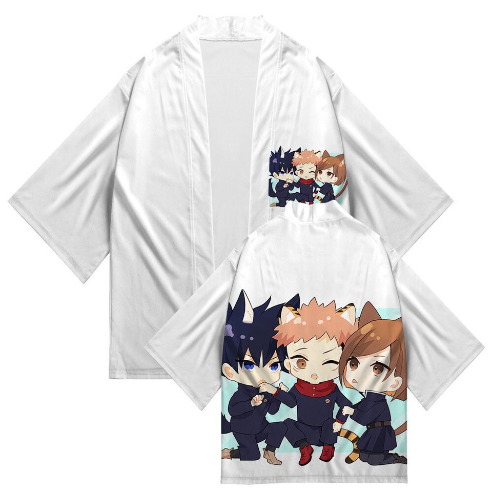 Jujutsu Kaisen Gojo Satoru Anime Cosplay Kimono Costume Haori Casual ...