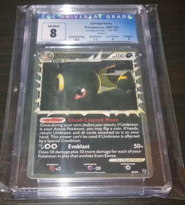 Umbreon Prime Holo Undaunted 86/90 2010 CGC 8 | eBay