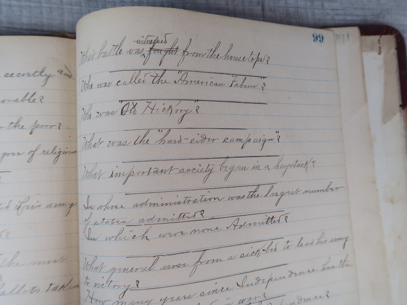 1890's 1900's school teachers notebook journal record book Blackmer ...