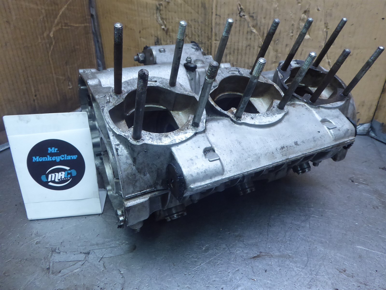 1975 Kawasaki H1 Triple KH500 KM141-1B! engine motor cases crank case ...