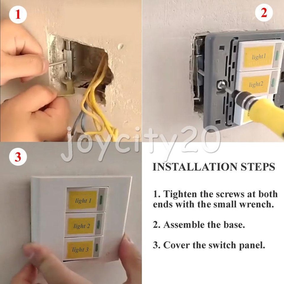 10PCS Switch Socket Cassette Screws Support Rod Wall Mount Box Repair ...