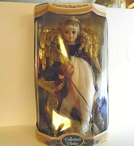 Collector's Choice Genuine Fine Bisque Porcelain Angel Doll NIB # ...