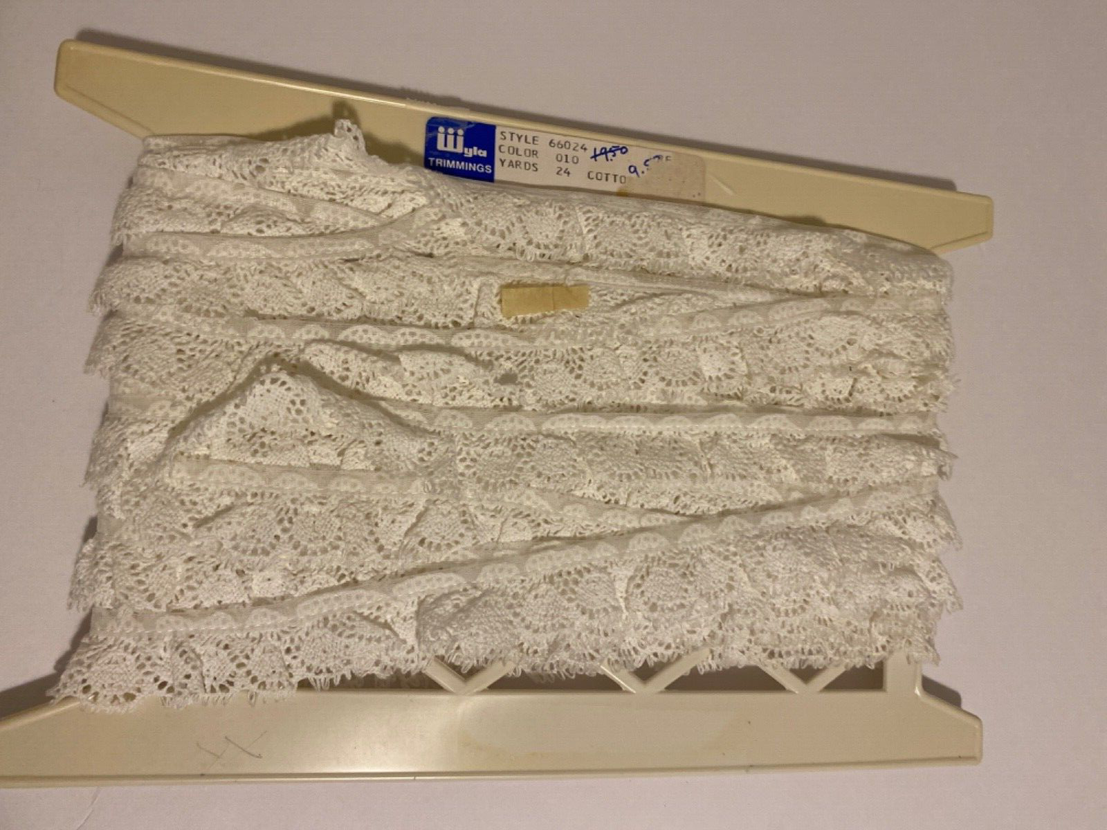 Vintage Crochet Lace 1” trim White Cotton Bolt | eBay