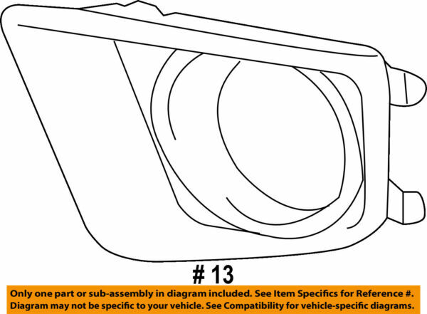 81481-04020 Toyota Cover, fog lamp, rh 8148104020, New Genuine OEM Part ...