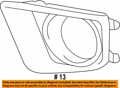 81481-04020 Toyota Cover, fog lamp, rh 8148104020, New Genuine OEM Part ...