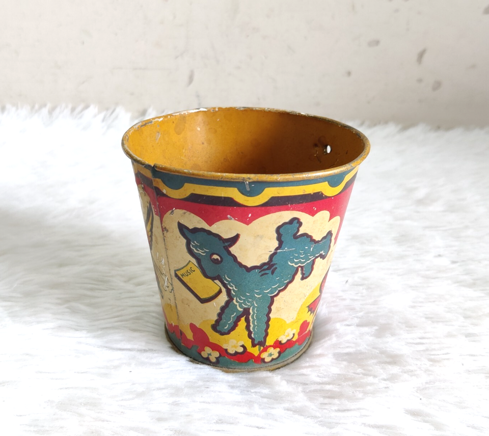 Vintage Kreis Tiere Grafiken Sweet Toffee Werbe Dose Eimer Dekor TIN90 ...
