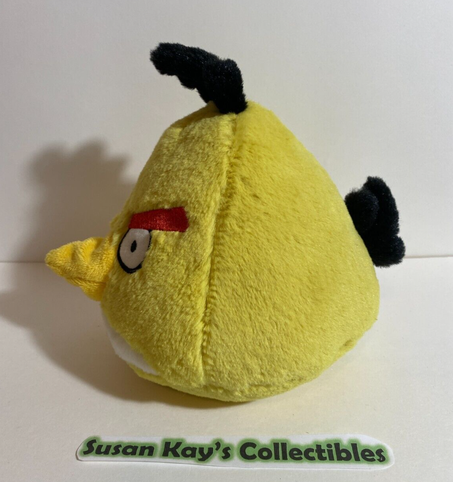 Angry Birds Yellow Chuck Bird Rovio Plush Stuffed Animal Small 6" Toy ...