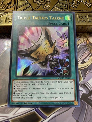 Yugioh MAMA-EN090 Triple Tactics Talent ULTRA RARE 1ST EDITION | eBay