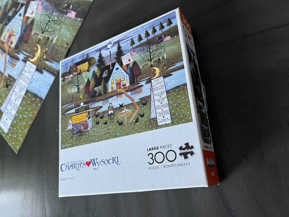 Charles Wysocki KNOW IT ALL 300 Large Piece Puzzle | eBay