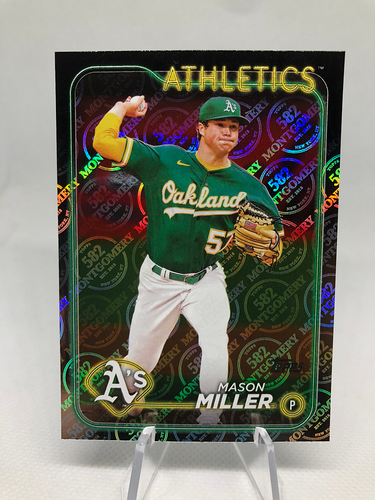 Mason Miller 2024 Topps 582 Montgomery Club Foil Card #427 Athletics | eBay