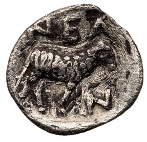 Troas, Neandria 4th Century BC, AR Obol Greek Silver Ram Lamb Sheep ...