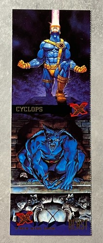 1995 Fleer Ultra X-Men Cyclops / Beast Team Card Uncut Promo Panel #14 ...