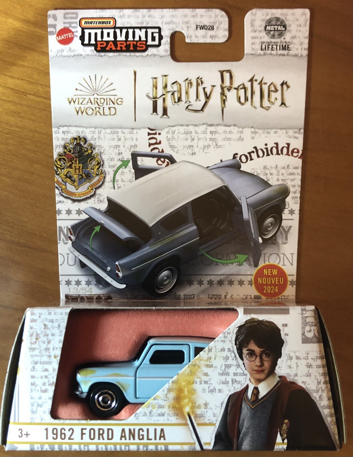 Matchbox Moving Parts 1962 BLUE & WHITE FORD ANGLIA HARRY POTTER ...
