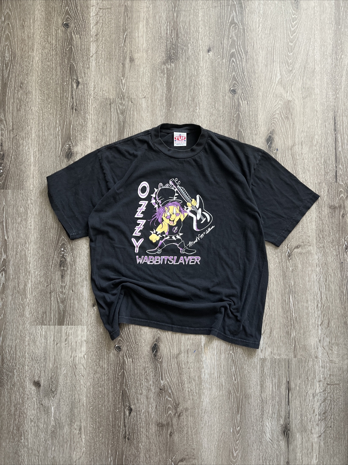 VTG 90s T Shirt Ozzy Elmer Fudd XL Mark McCollum Looney Tunes Made In ...