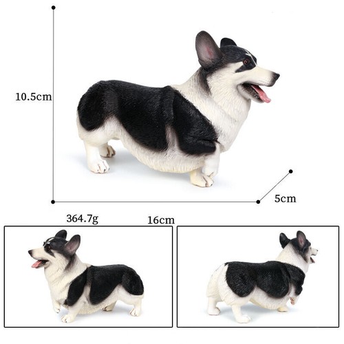 Scale Realistic Corgi Dog Statue Resin Animal Model Toys Figure Decor ...