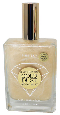 Pink Sky Illuminating Gold Dust Body Mist Light Vanilla Scent 4 oz ...