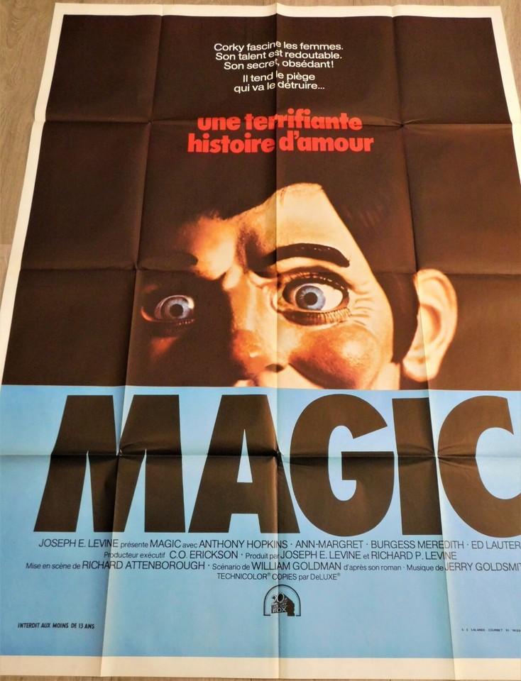 Magic French Movie Poster Original 47"63 1978 Attenborough Anthony ...