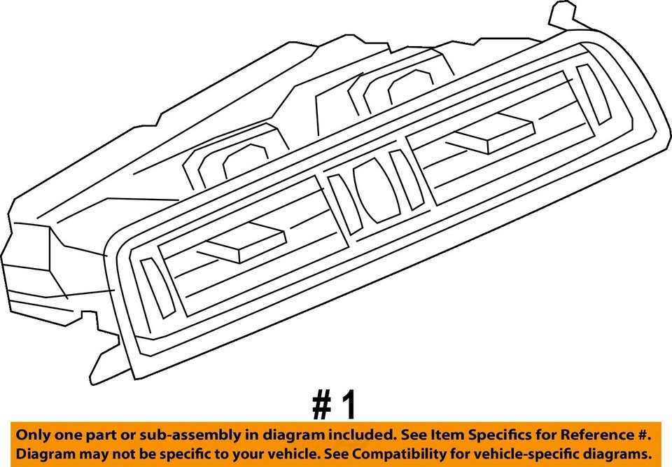 BMW OEM 11-15 550i xDrive Instrument Panel Dash-Center Grille ...