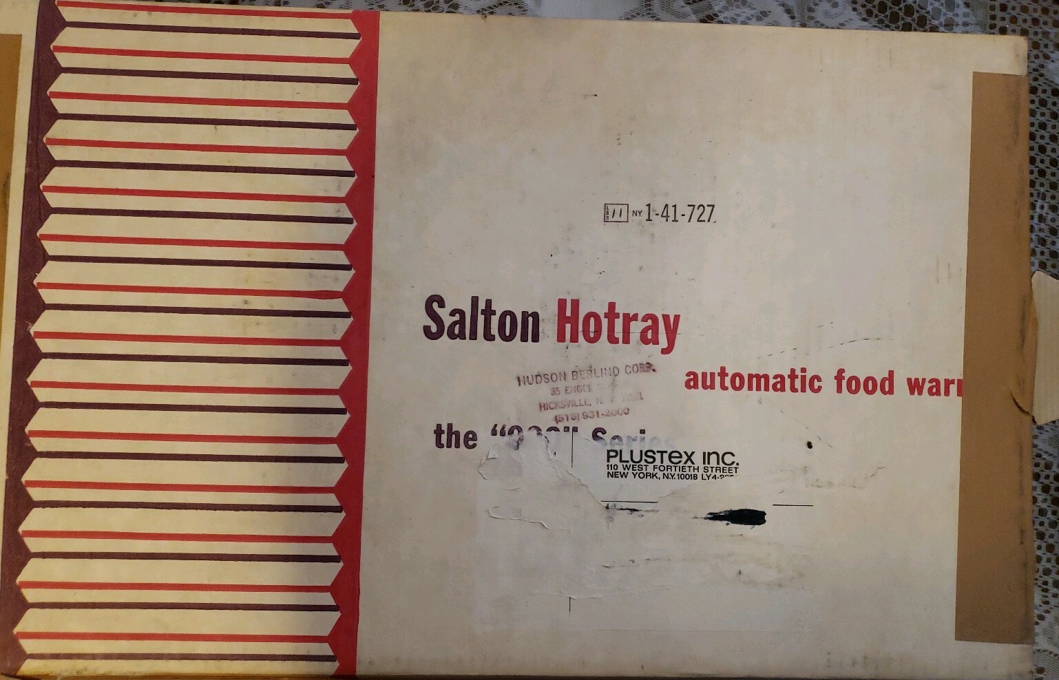 Salton Hotray Automatic Food Warmer Glass Top Hot Tray H-924 Adj Heat ...