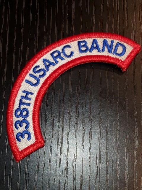 1960s 70s US Army Nam Era 338th USARC Band Tab Patch | eBay
