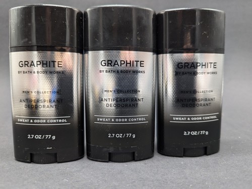 Lot of (3) Bath & Body Works GRAPHITE Antiperspirant Deodorant 2.7 oz ...