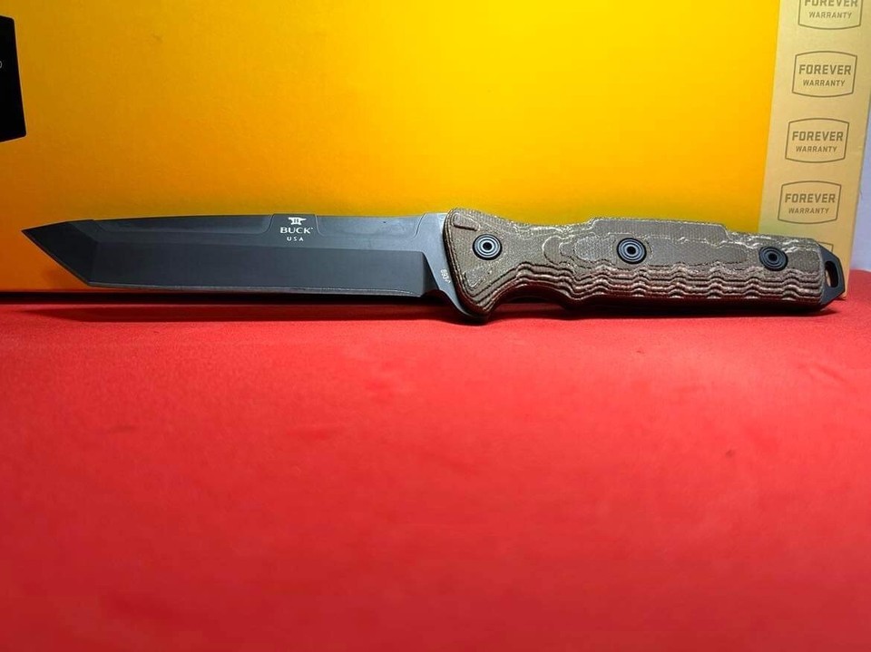 Buck 893 Tanto Combat 5160 Steel Knife | eBay