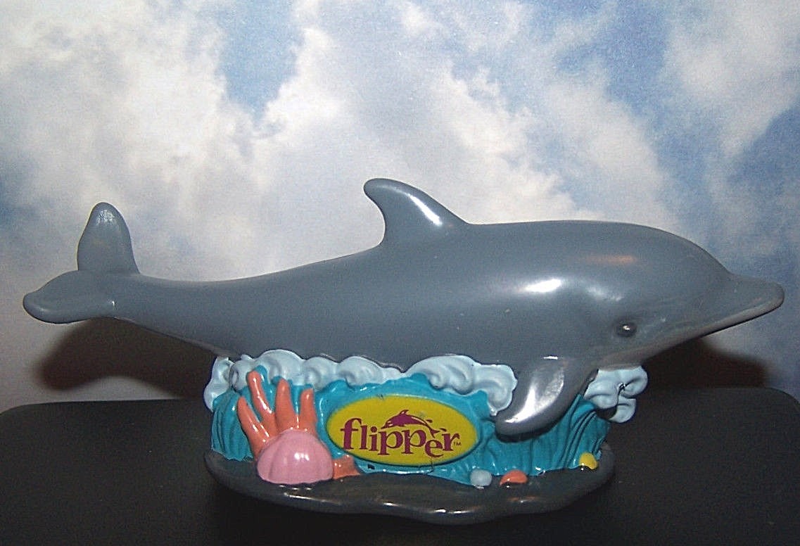 Flipper Dolphin Movie Figurine 1996 3 3/4'' Cake Cupcake Topper Kids ...