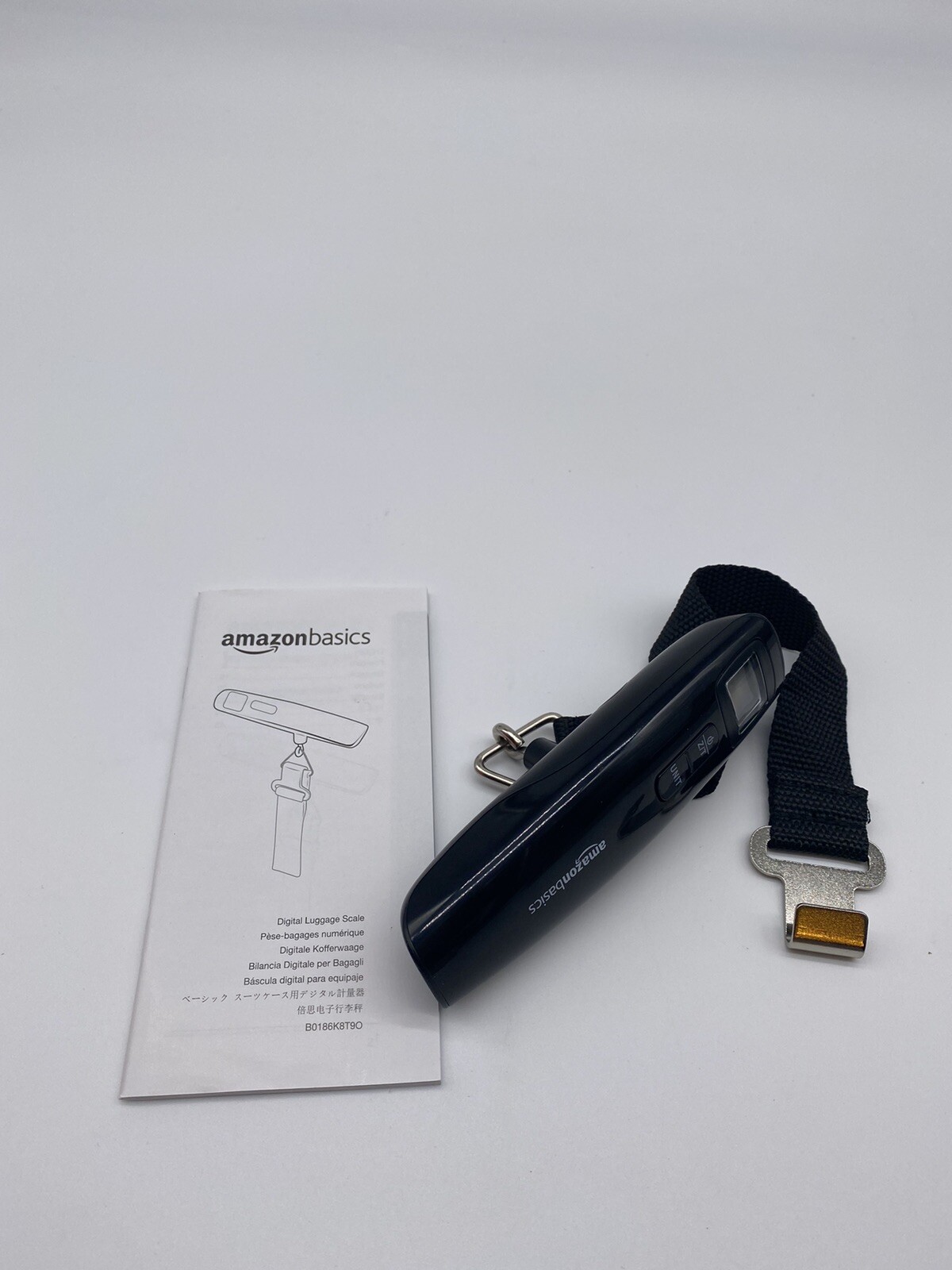 AmazonBasics Portable Digital Luggage Weight Scale - Black | eBay