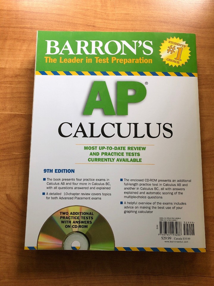 Barron’s AP Calculus 9th Edition | eBay