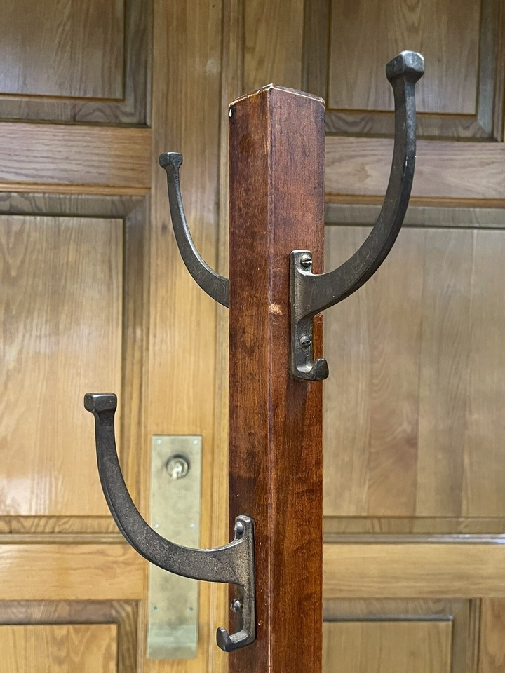 Vintage Wood Coat Tree Hat Rack | eBay
