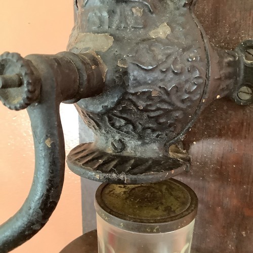 Antique Arcade Coffee Grinder Crystal No. 3 Wall Mount Not Tested. | eBay